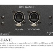 Digico DMI-DANTE, ajouter le részau dante aux consoles